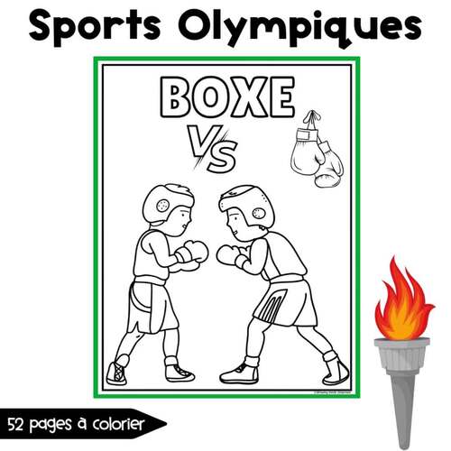 Les jeux Olympiques Coloring Pages, Paris 2024 Olympics Games Sports in ...
