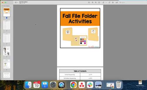 Fall File Folder Activities by The Autism Helper | TPT
