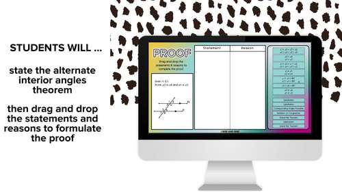 Alternate Interior Angles Theorem Proof Digital Activity by Rise and Sine