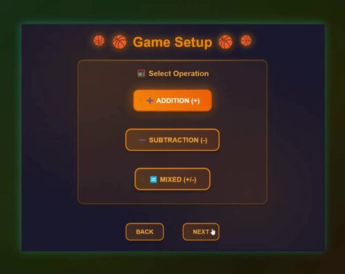 Math Basketball Adventure | Interactive Addition & Subtraction Game No ...