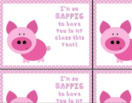 Cute Back-to-School Postcards (Tags)-Attach to Beginning-of-Year ...