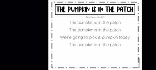 Circle Time | Preschool | Early Intervention Songs: The Pumpkin Is In ...