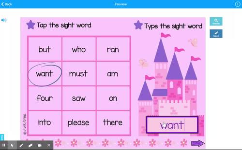 Kindergarten Sight Words Mystery Puzzle Boom Cards™ (Fairy) - Level B ...