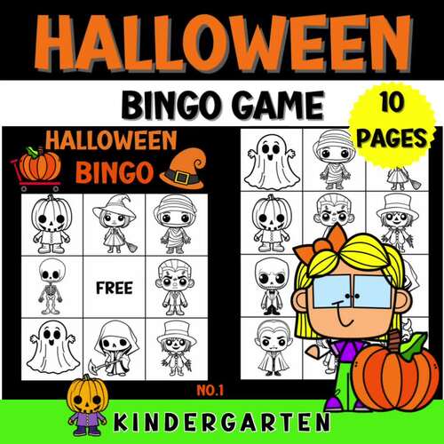 Bingo Game Halloween Theme. by HAPPY BEAR IDEA KID | TPT