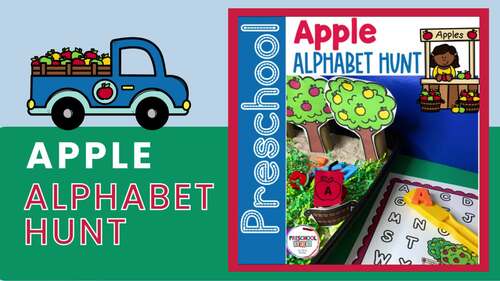 Apple Alphabet Hunt - Magnetic Letter Activities by Preschool SOS