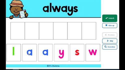 Sight Word Build Second Grade Boom Cards ™ by Miss Faleena | TPT