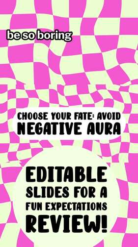 EDITABLE Slides | Gen Alpha Slang - Choose Your Fate Class Rules ...