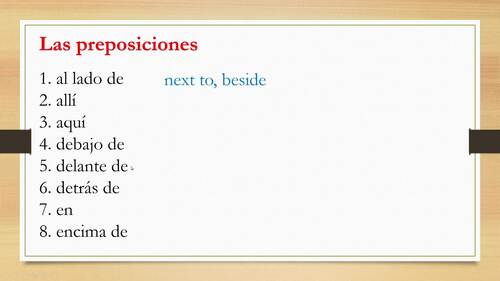 ¿Dónde está? Prepositions PowerPoint Lesson by SinginSeñorita | TPT