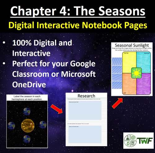 The Seasons - Digital Interactive Notebook Pages by Teach With Fergy