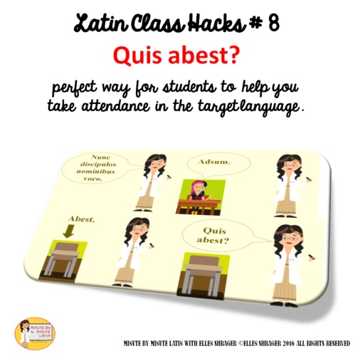 Latin Class Transition Video #6 "Attendance" for CI TCI TPRS and 90% TL