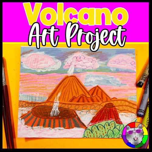 Java Volcano Landscape Art Project, Indonesia Art Lesson for Primary ...