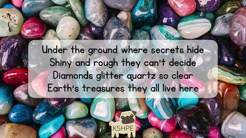 Music: Rocks And Minerals Song Classroom Songs Reading Lyrics Sing-along