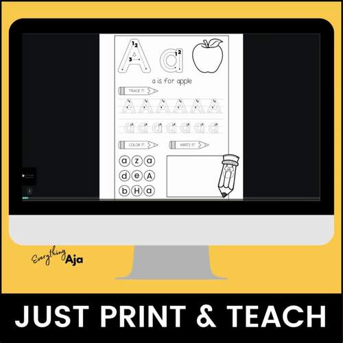 ALPHABET WORKSHEETS: 100 + Worksheets for Letter Recognition & Sound ...