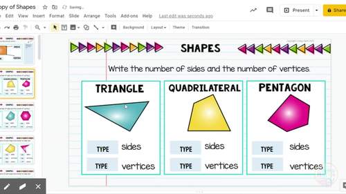 2D and 3D Shapes Grade 2 Digital Math Centers Second Grade by Loving Math