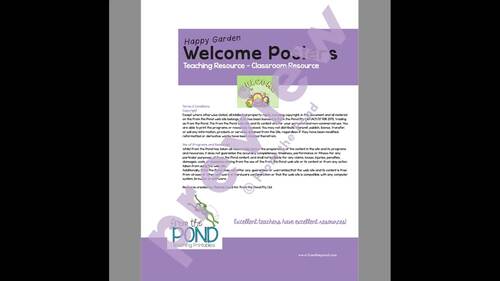 Garden Classroom Door Welcome Signs by From the Pond | TPT