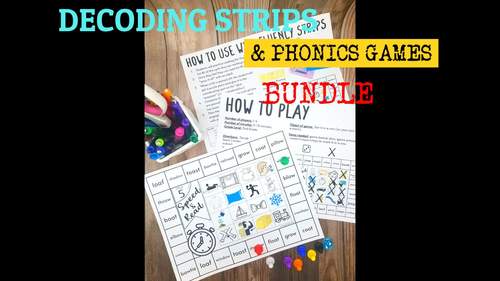 BUNDLE Fluency Decoding Strips + Game Puzzle 2nd Grade | EL Skills ...