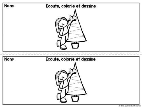 French Christmas Listening Activities | Les activités d'écoute de Noël