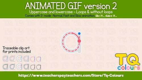Animated GIF Version 2- Letter Formation - Learn to Write - Distance ...