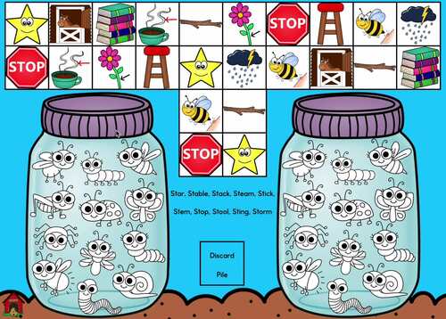 Spring Articulation Insect Race - S & L Blends by Jennie's Speech Room
