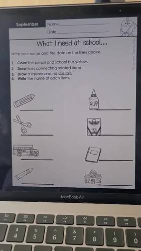 Simple Reading Following Directions Worksheets Special Education