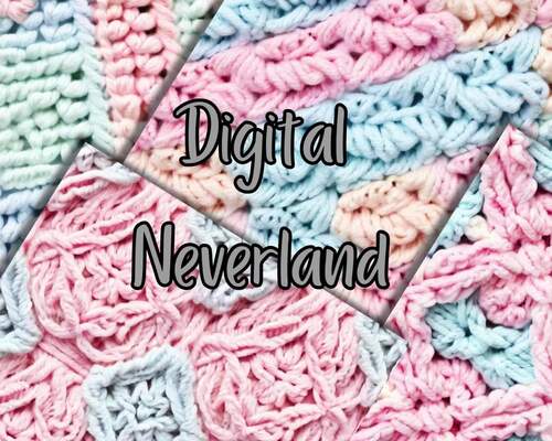 Pastel Knit Texture Digital Paper /Wool Knit Pattern Background | TPT