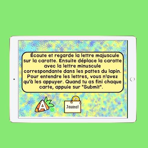 L'alphabet audio | Les majuscules et minuscules cartes Boom | Les carottes