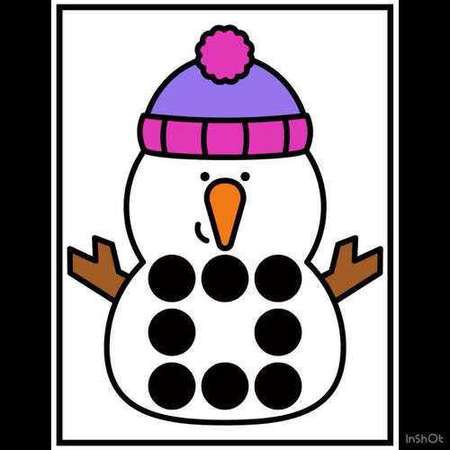 Winter Snowman Subitizing Dot Talk Cards | Numbers 0–10 by The ...