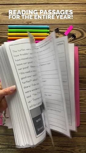 Digital Reading Passages & Comprehension Questions: End of Kinder, 1st ...