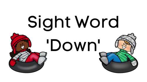 Sight Word 'Down', Count to 10, Children Sledding, Reading, Video and ...