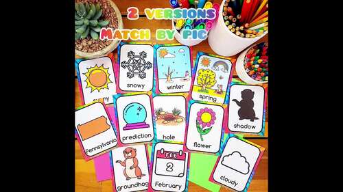 Groundhog Day Write the Room Vocabulary Activities for February ...