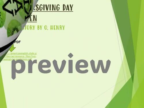 Two Thanksgiving Day Gentlemen short story by O. Henry intro ...