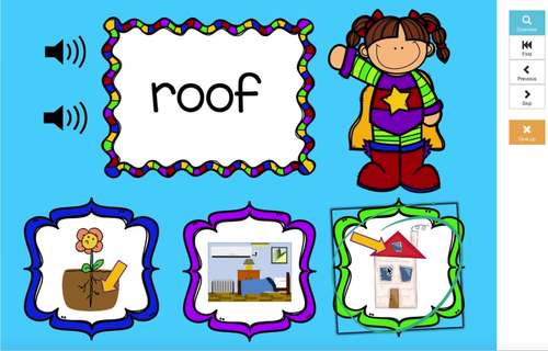 Boom Cards Diphthong OO Read & Match Distance Learning by Jennifer Bates