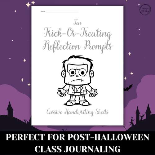 Trick-or-Treat Writing Prompts | Halloween Experience Cursive ...