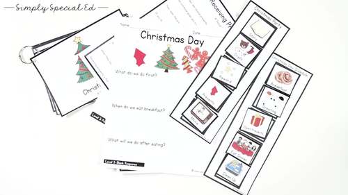Christmas Visuals for Special Education by Simply Special Ed | TpT
