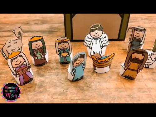 Nativity Craft | Make & Play Birth of Jesus Craft | Jesus is Born Bible ...
