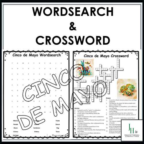 Cinco de Mayo Activities | Puzzles | Upper Elementary | Middle School