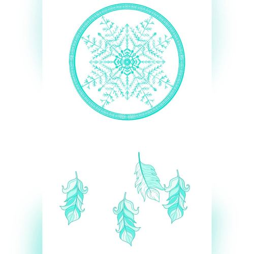 Procreate Brush Winter Crystal Snowflake Dream Catcher Boho DIY maker