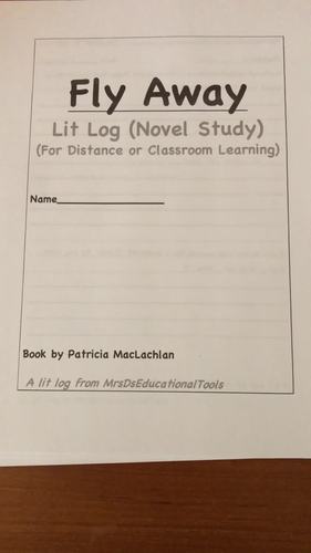Fly Away Lit Log (Novel Study) (For Distance or Classroom Learning)