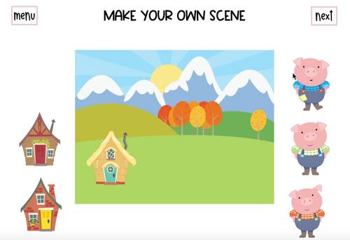 Three Little Pigs Boom Cards™ Functional Communication w Gifs | AAC ...