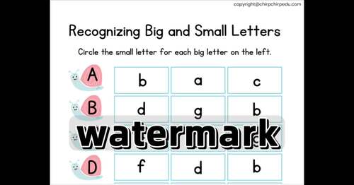 Alphabet 26 Letters Uppercase and Lowercase Recognition worksheet