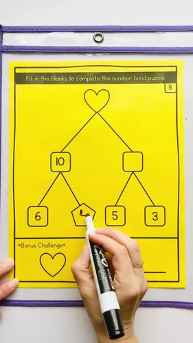 Math Enrichment | Number Bonds Brain Teasers by Centered in Primary