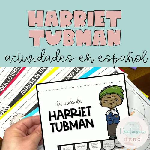 Harriet Tubman- Black history month in Spanish -Women's History Month ...