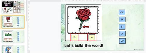 R Controlled Vowels REVIEW Set#4 - Digital Google ONLINE Distance Learning