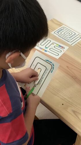 Cutting activity with scissors - Railroad Track Illustration | TPT