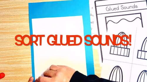 Glued Sounds all oll ull Phonics Craft worksheet Sort by Kiddie Concepts