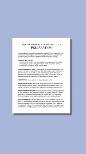 Back to School 5th-8th Grade Creative Writing Activity with Worksheets