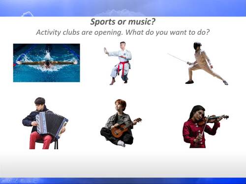 Activity Clubs / Complete Communicative ESL Lesson for Low Levels (A2)