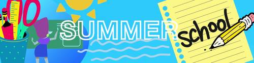 Summer School ANIMATED Virtual BANNER | VIRTUAL BANNER | GOOGLE CLASSROOM