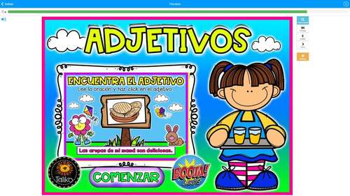 Adjetivos (Boom Cards) by Taliko | TPT