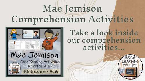 Mae Jemison Close Reading Passage & Comprehension Activities | 5th–6th ...